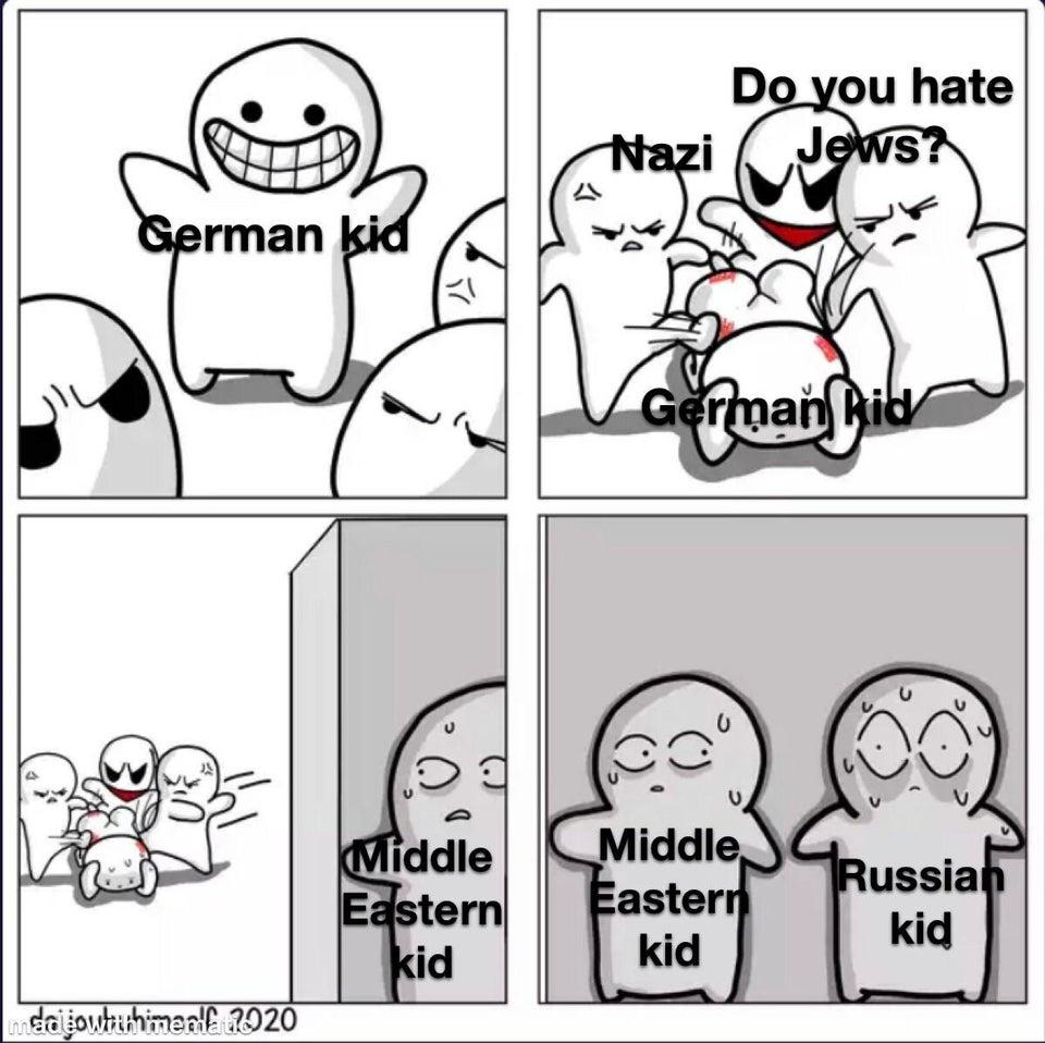 German Kid Hiding From Bullies Know Your Meme