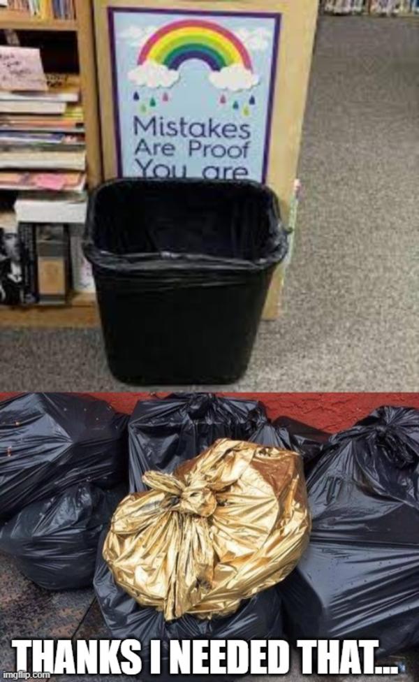 thanks i needed that | Gold Trash Bag | Know Your Meme