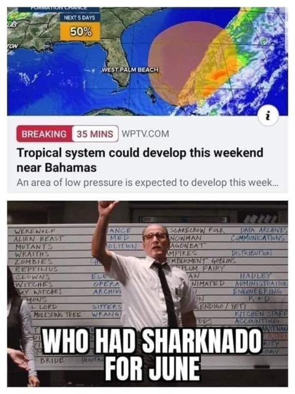 who had sharknado for june? | Who Had X For Y? | Know Your Meme