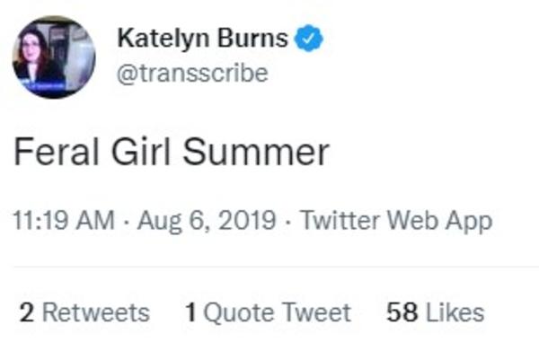 Feral Girl Summer 2019 tweet | Feral Girl Summer | Know Your Meme