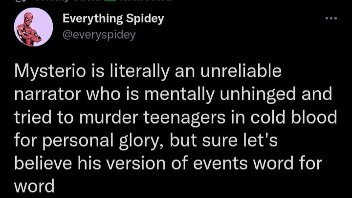 I don't get why people think MCU Mysterio was a victim. | Spider-Man ...