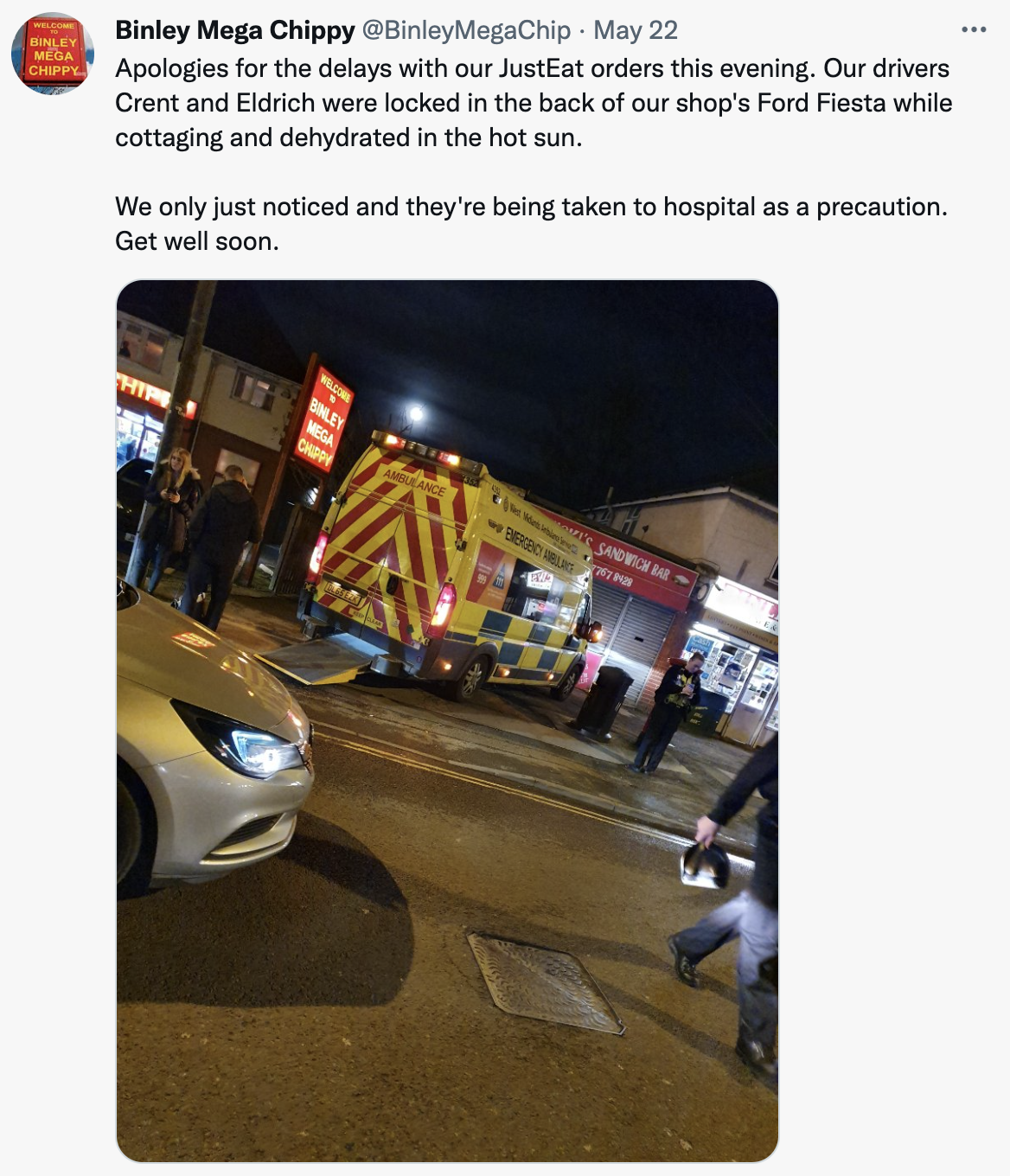 Binley Mega Chippy (meme) | Binley Mega Chippy | Know Your Meme