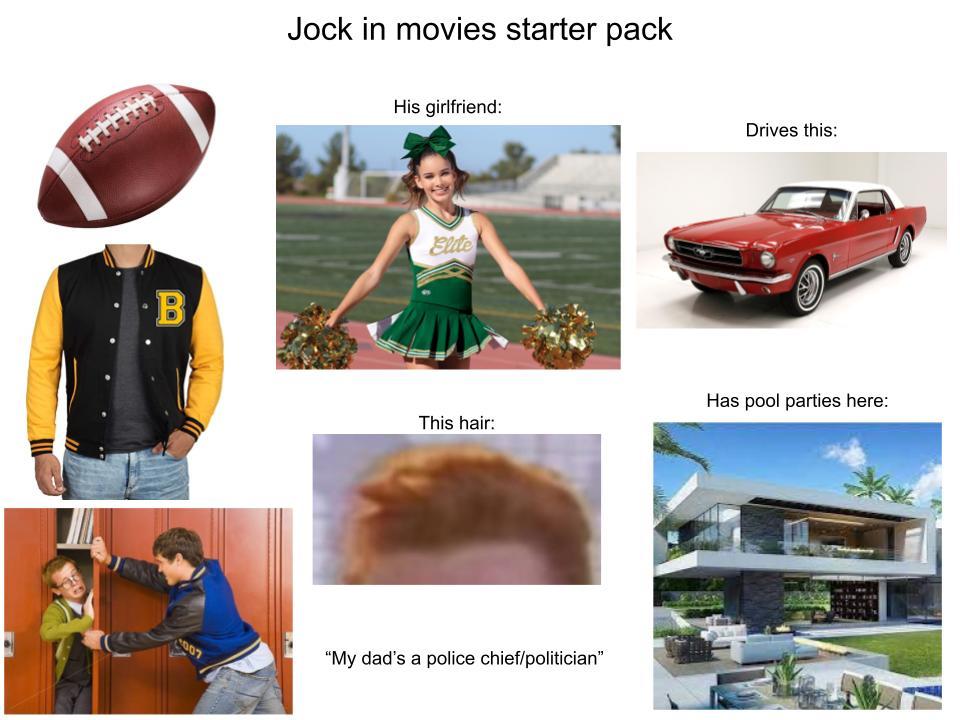 Jock in movies starter pack | /r/starterpacks | Starter Packs | Know ...