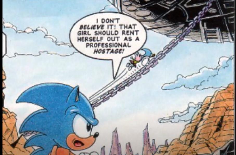 Amy rose the "Professional hostage" | Sonic the Hedgehog | Know Your Meme