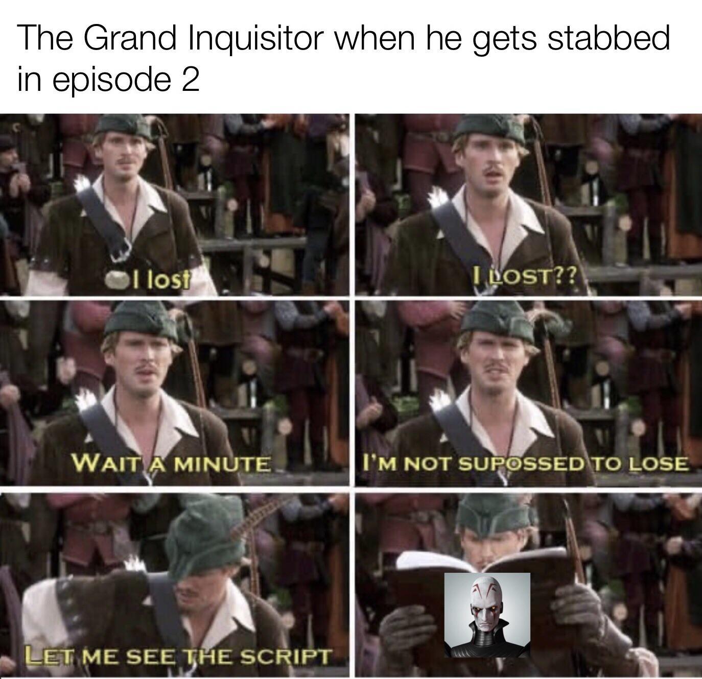 No one expects the Grand Inquisition | /r/PrequelMemes | Prequel Memes ...