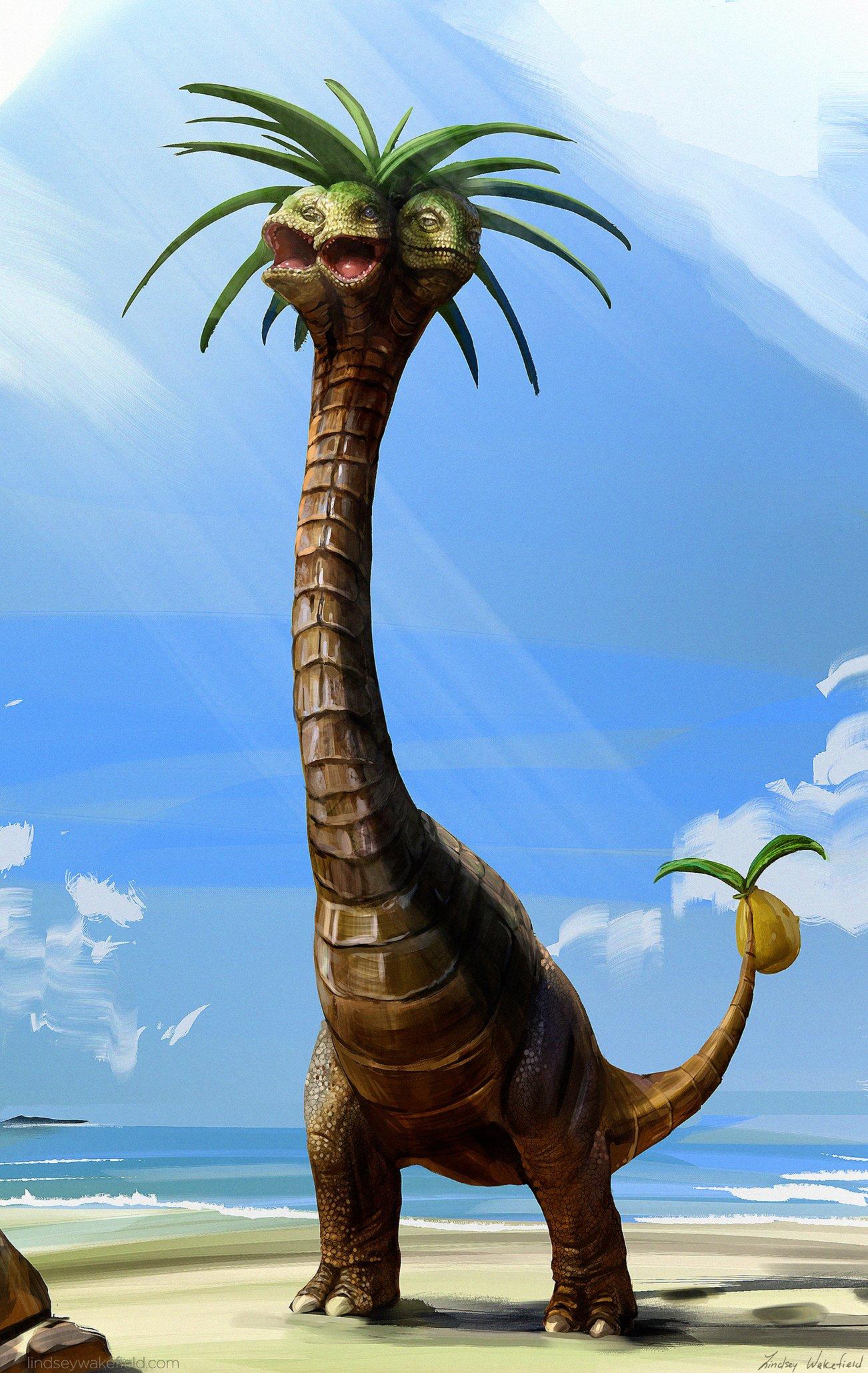 Realistic Alolan Exeggutor by @LidsenyWakefiel | Pokémon | Know Your Meme