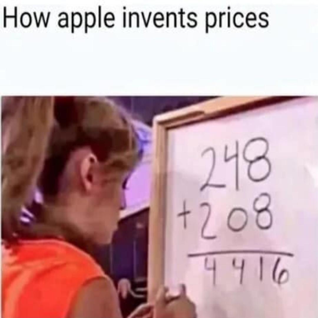 Narancia-level math | Apple | Know Your Meme