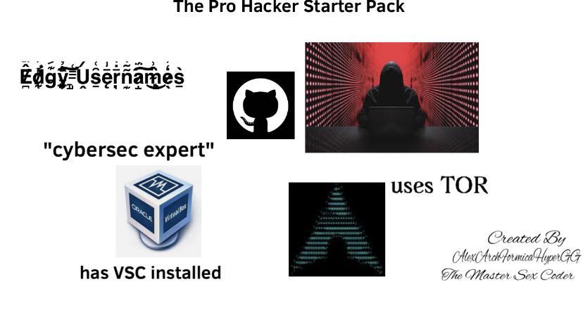 Pro Hacker Starter Pack | /r/starterpacks | Starter Packs | Know Your Meme