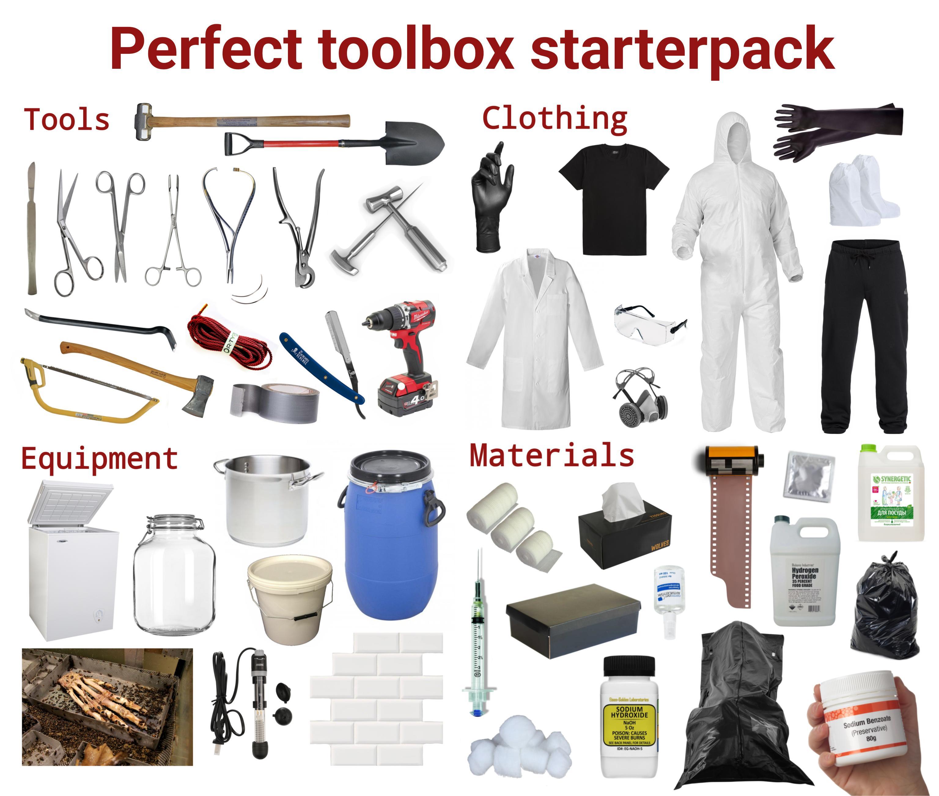 Perfect toolbox starterpack | /r/starterpacks | Starter Packs | Know Your Meme