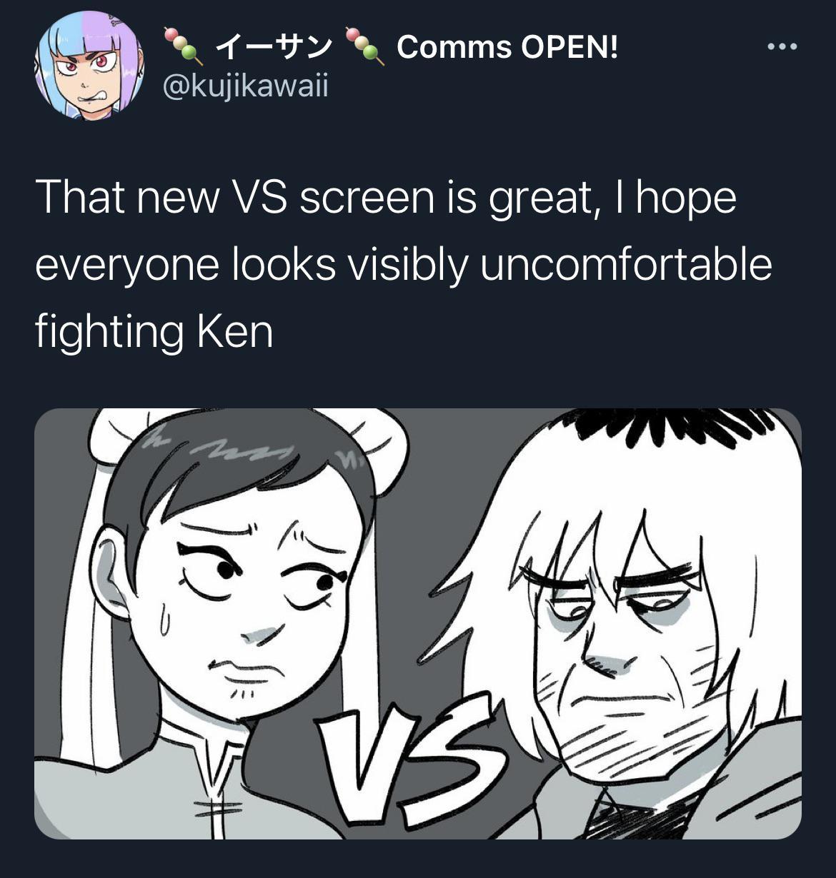 When the VS screen becomes awkward | Sad Ken Masters | Know Your Meme