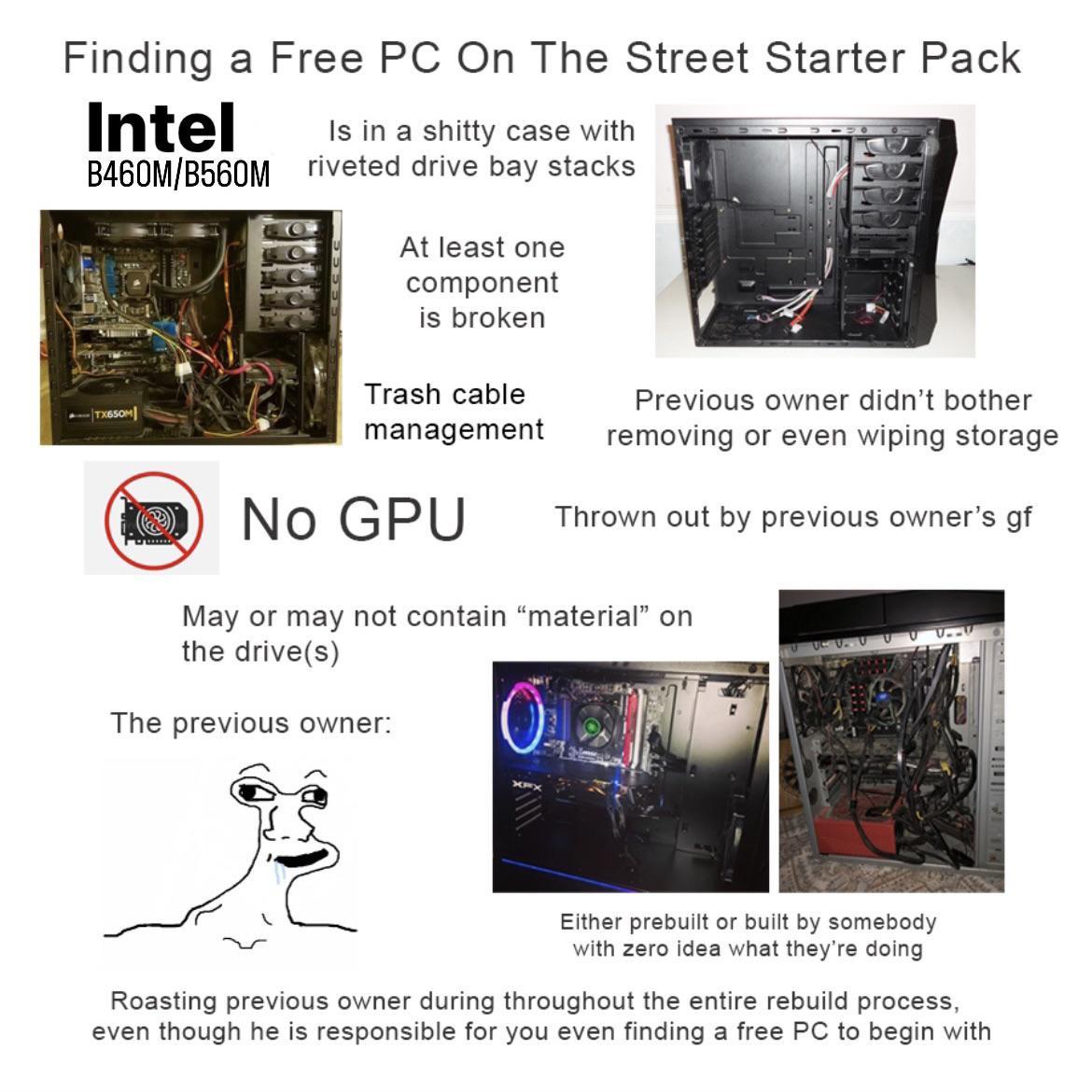 Finding a Random PC On The Street Starter Pack | /r/starterpacks ...