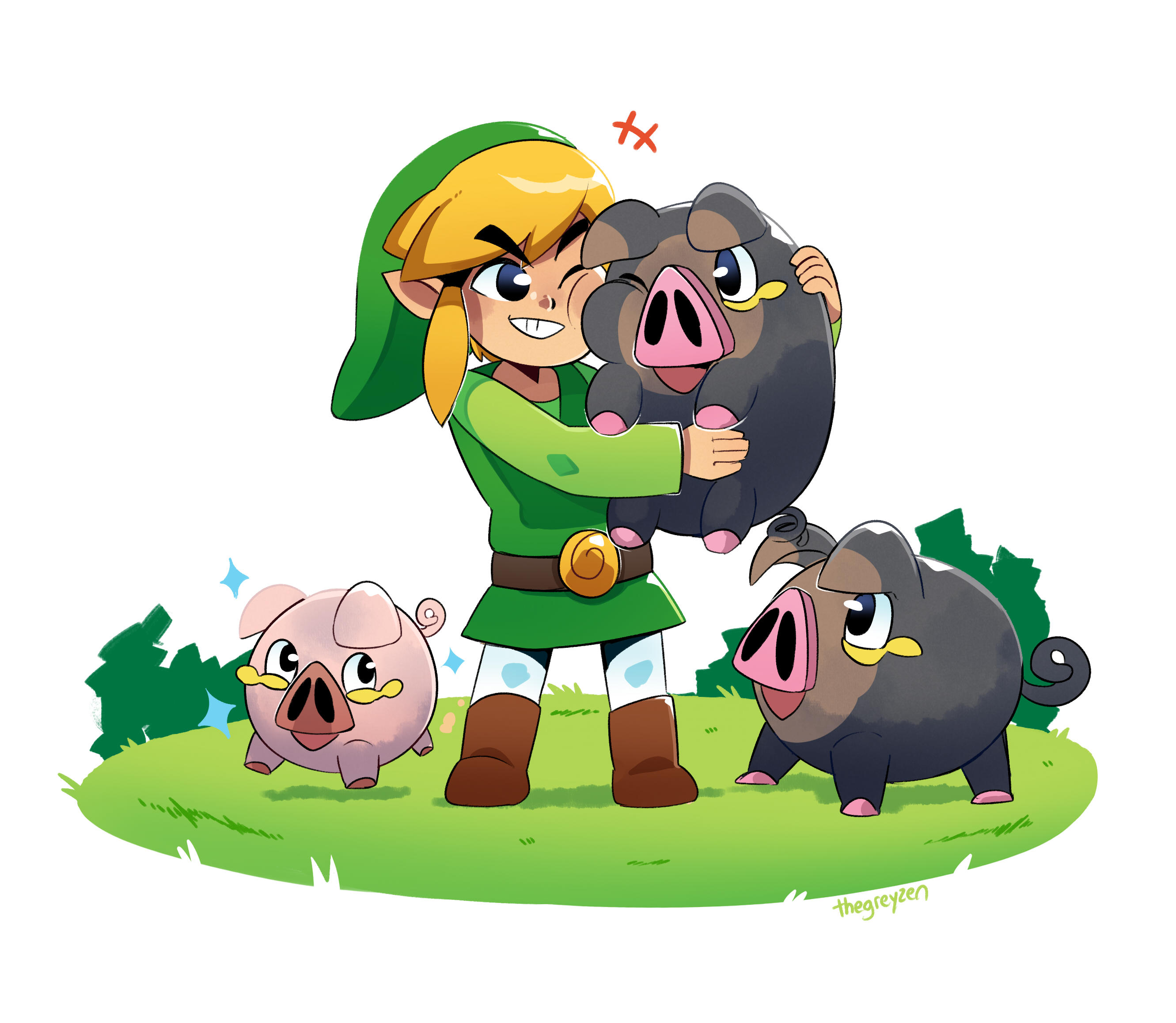 Le Link and Lechonk | Lechonk | Know Your Meme