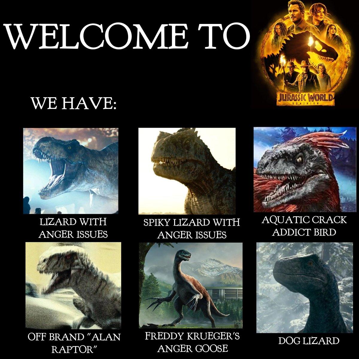 Welcome to Jurassic word dominion | Jurassic Park | Know Your Meme