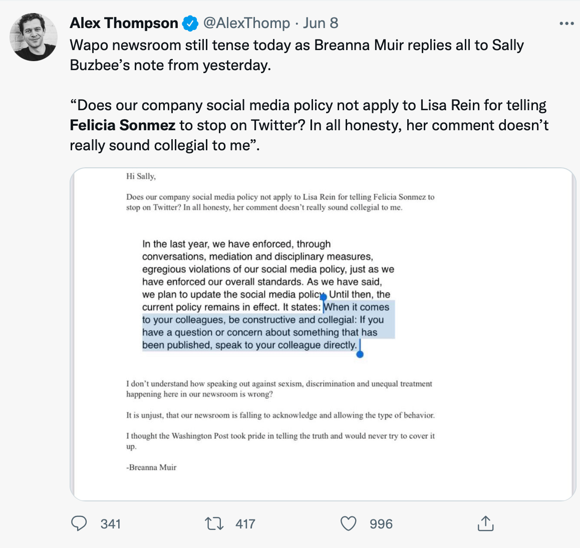 Breanna Muir Reply | 2022 Felicia Sonmez and Dave Weigel Washington ...