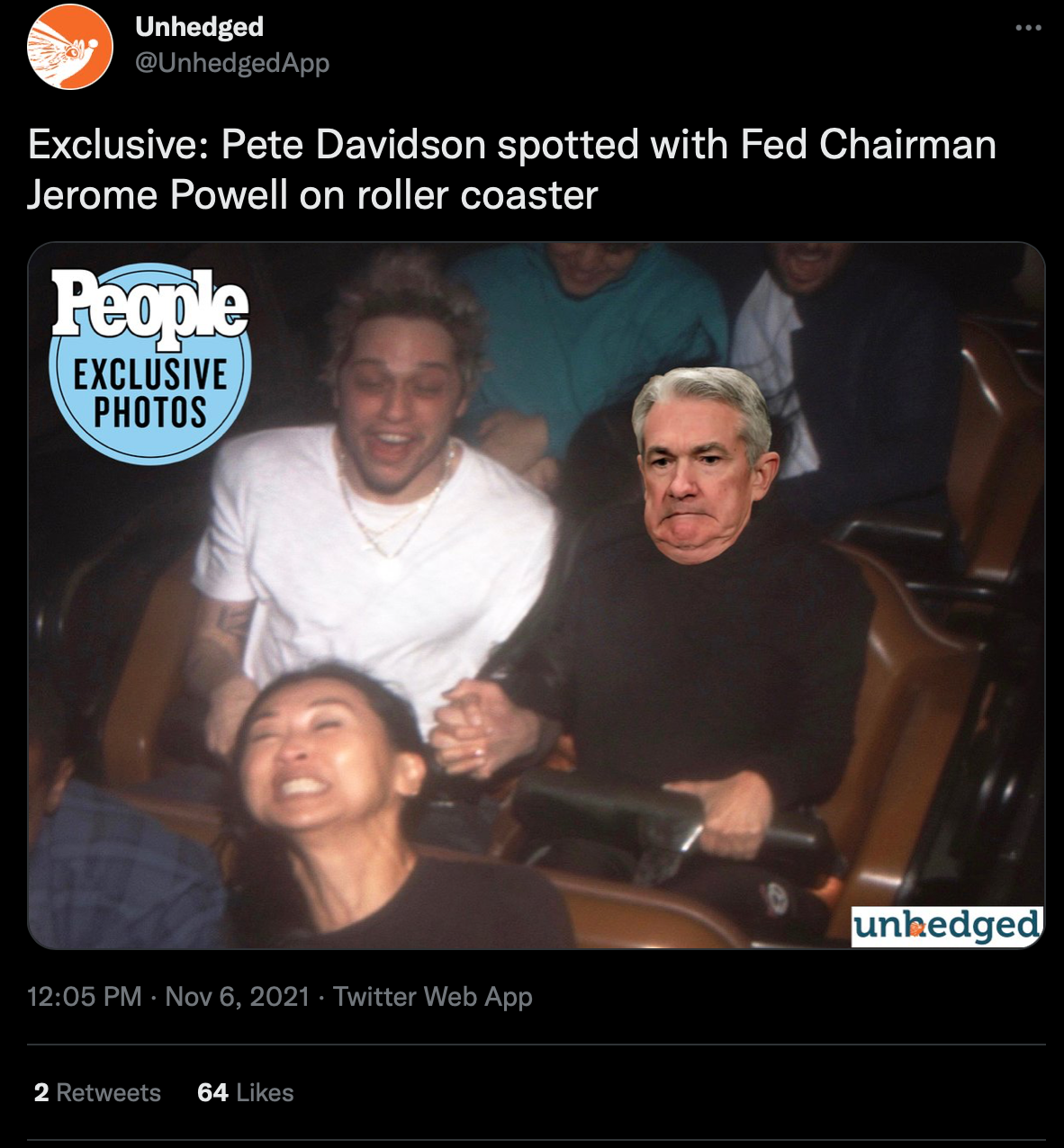 Jerome Powell And Pete | Pete Davidson | Know Your Meme