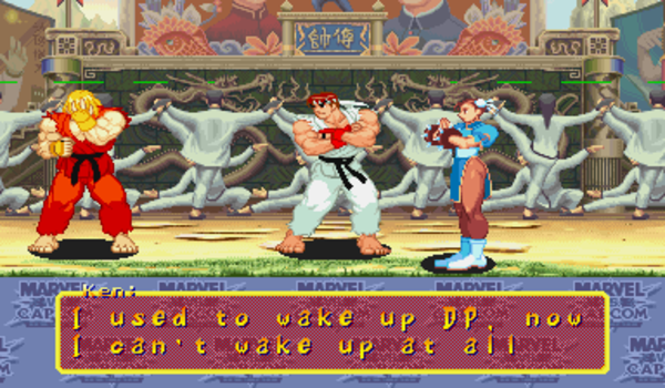 The maidenless Ken Masters | Sad Ken Masters | Know Your Meme