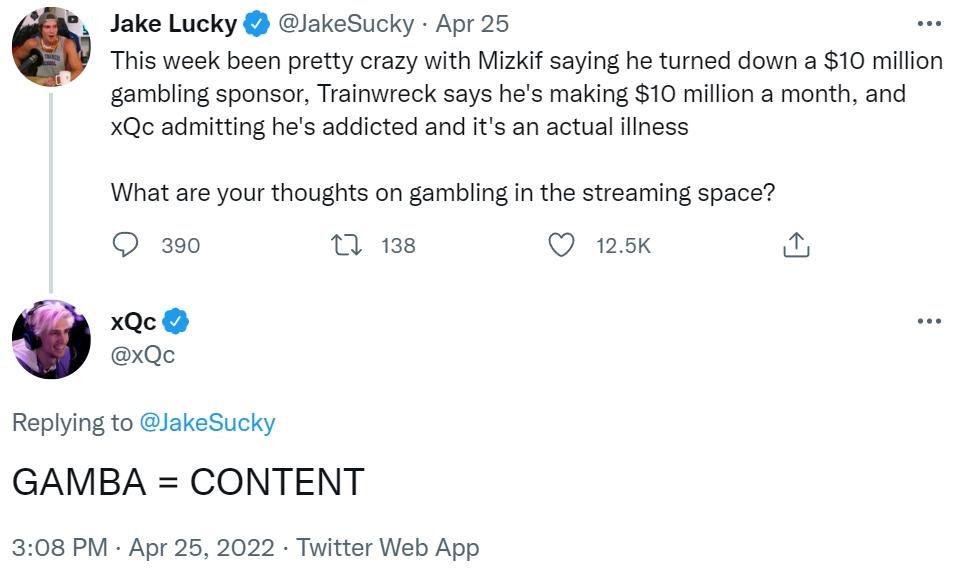 "GAMBA = CONTENT" | Gambling Streaming / Gamba | Know Your Meme