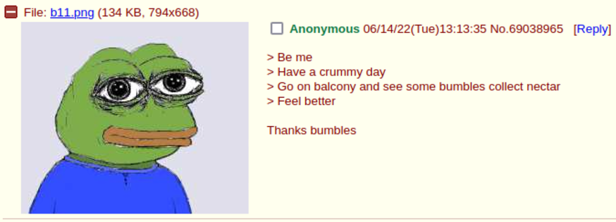 Anon likes bees | /r/Greentext | Greentext Stories | Know Your Meme