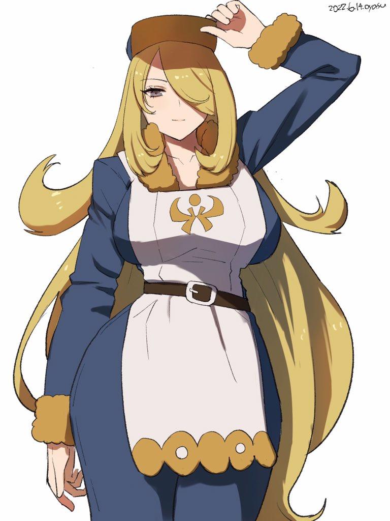 Cynthia w/Volo's clothes - by kinakoyamamori | Cynthia | Know Your Meme