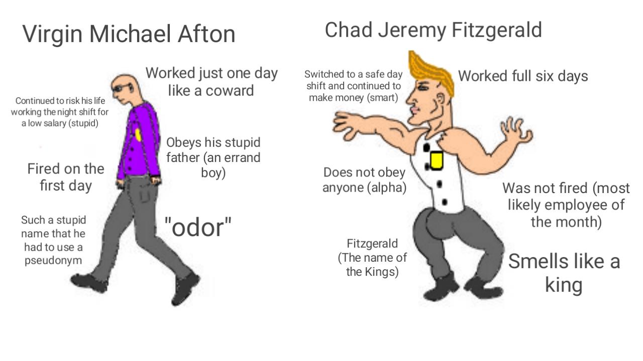 Virgin Michael Afton vs Chad Jeremy Fitzgerald | Five Nights at Freddy ...