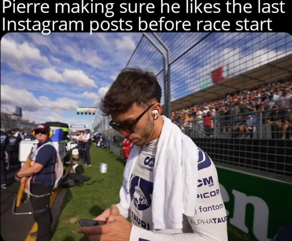 Liked by Pierre Gasly (meme) | Liked by Pierre Gasly | Know Your Meme