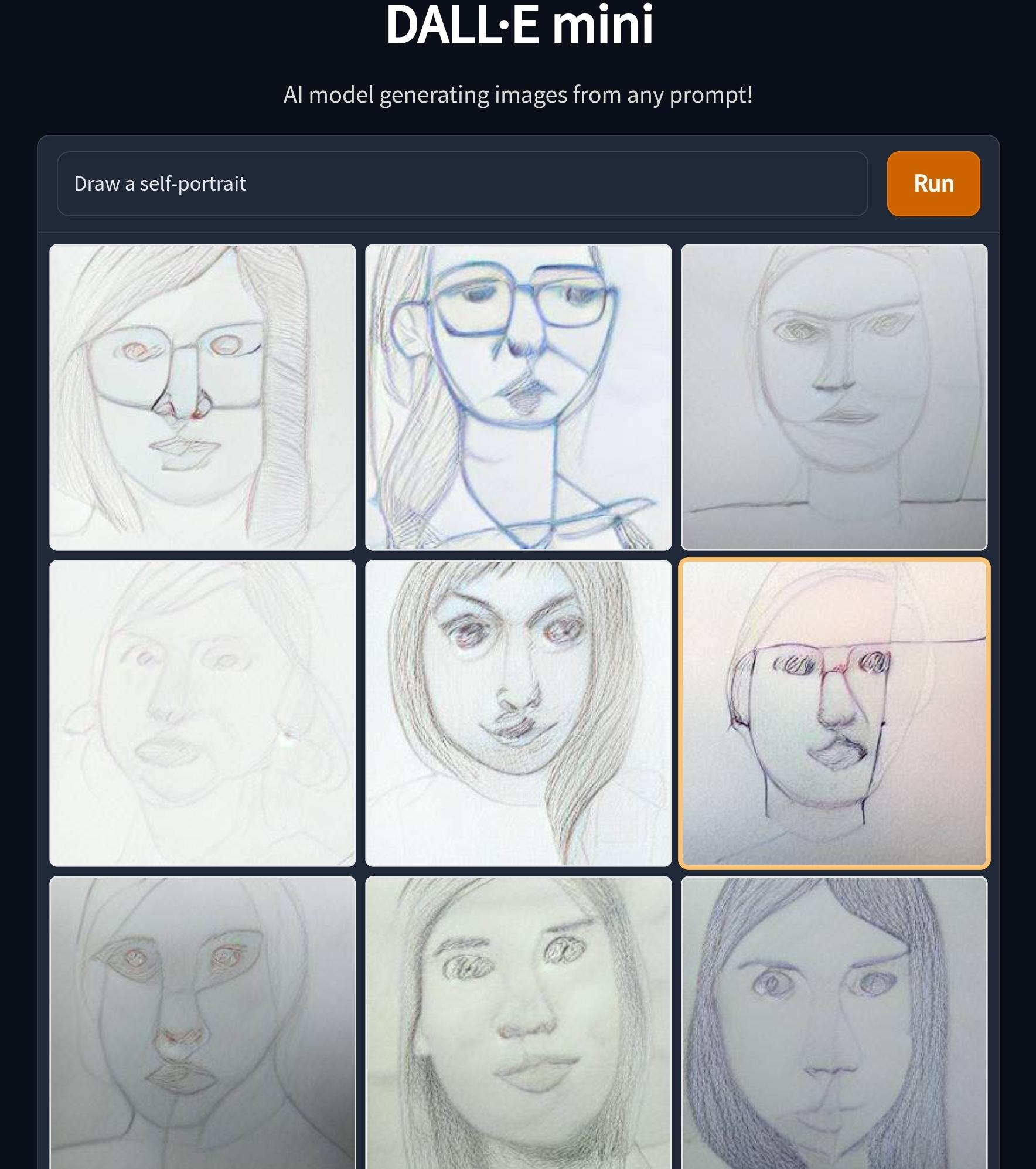 DALL-E mini Self-Portrait | DALL-E mini / Craiyon | Know Your Meme