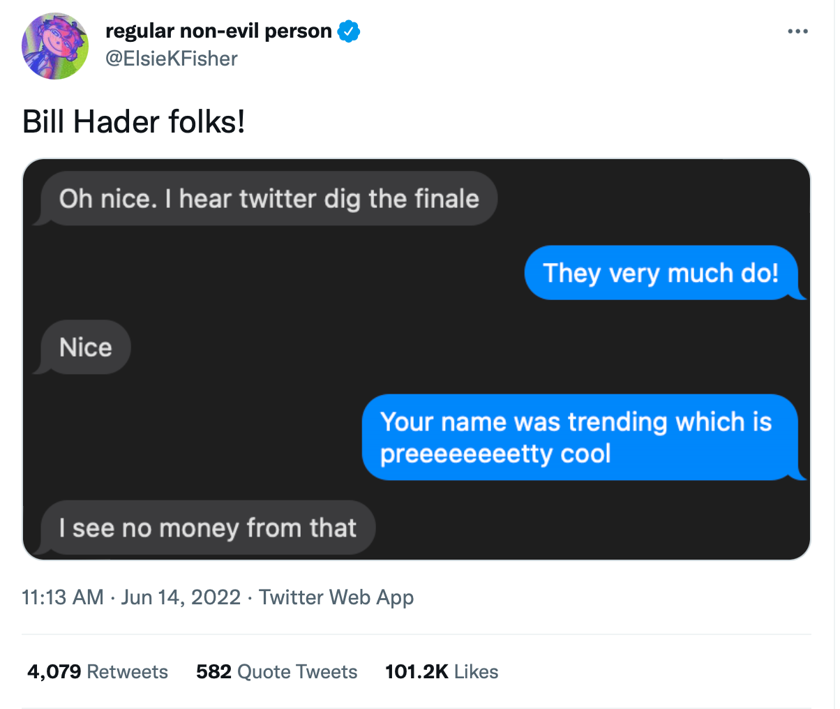 His Texting Style | Bill Hader | Know Your Meme