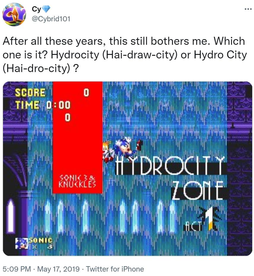After all these years, this still bothers me | Hydrocity or Hydro City ...