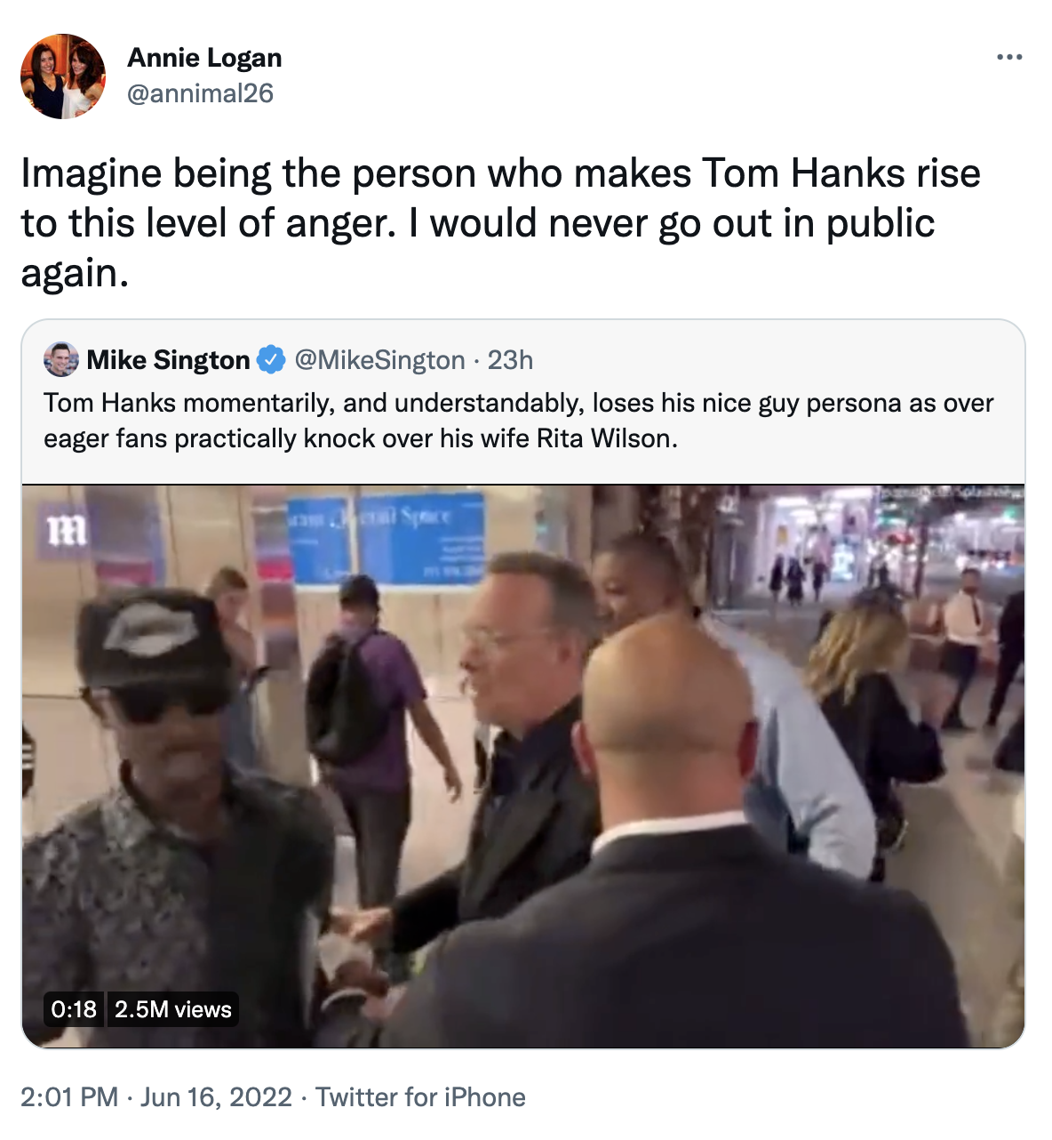 Tom Hanks yelling "Back the Fuck Off" (meme) | Tom Hanks "Back the Fuck ...