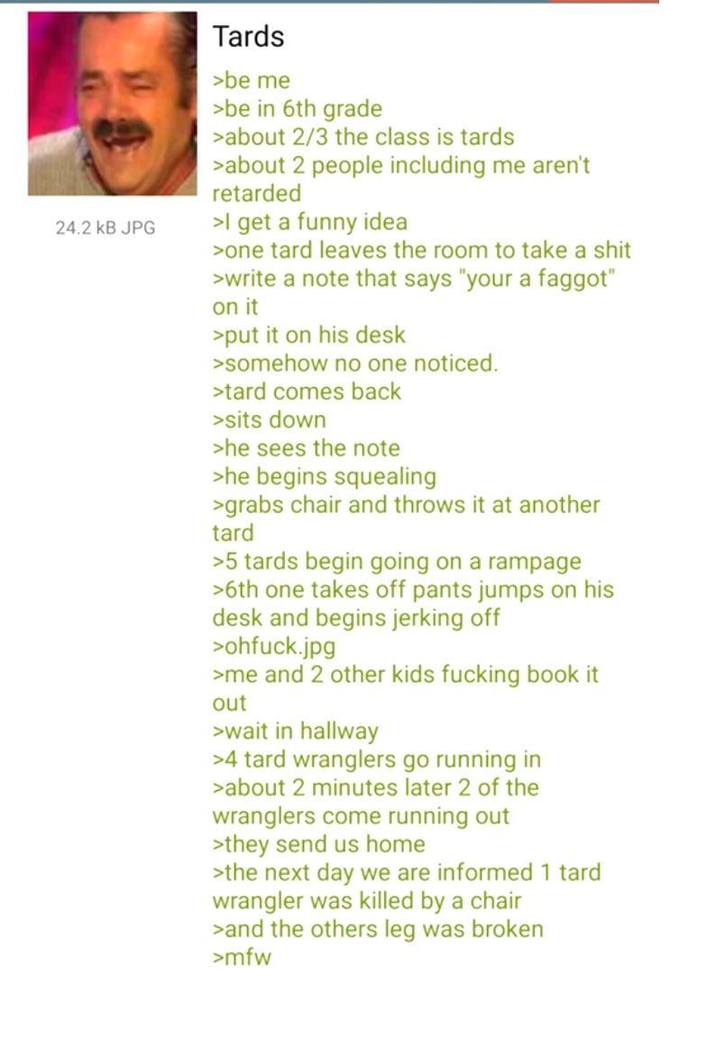 Anon starts a tard war | /r/Greentext | Greentext Stories | Know Your Meme