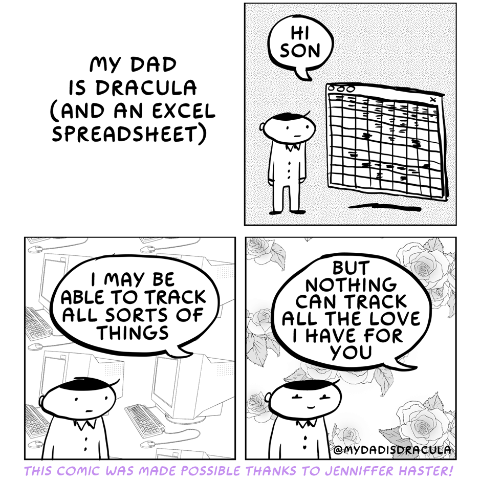 My Dad is Dracula (and an Excel Spreadsheet) | /r/wholesomememes ...