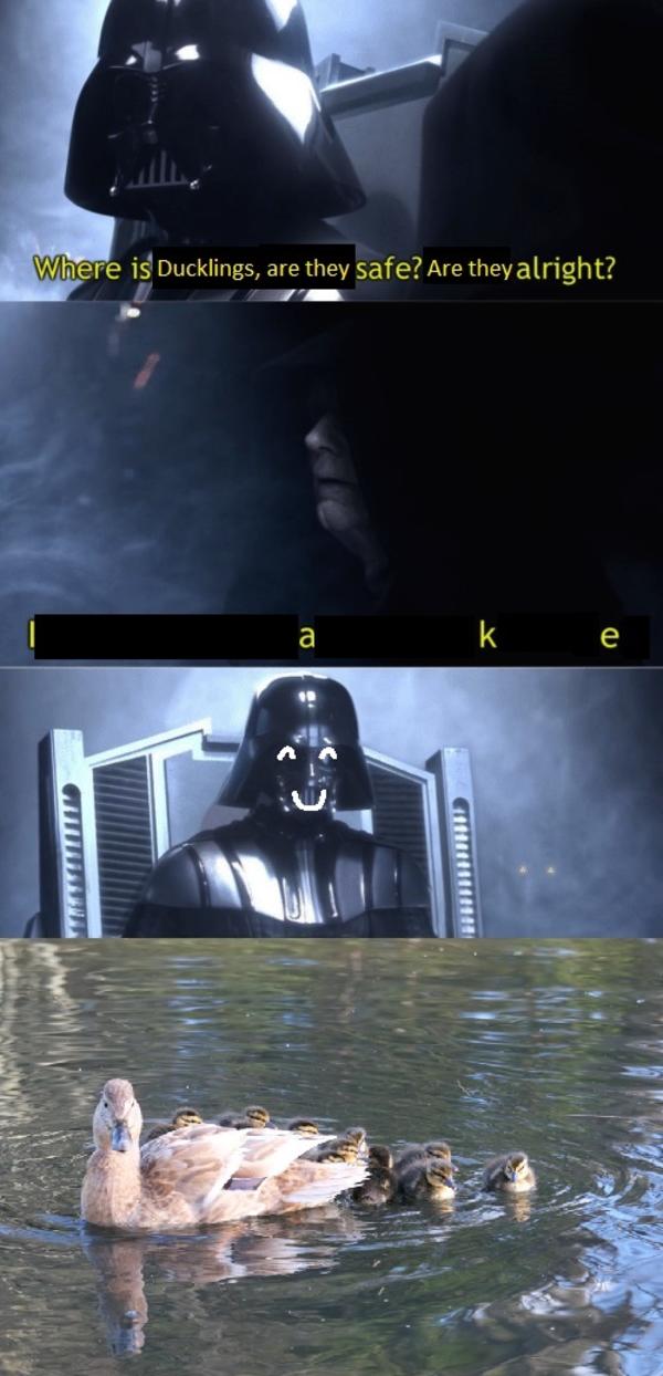 Whenever I pass our local lake with a new mama duck. | /r/PrequelMemes ...