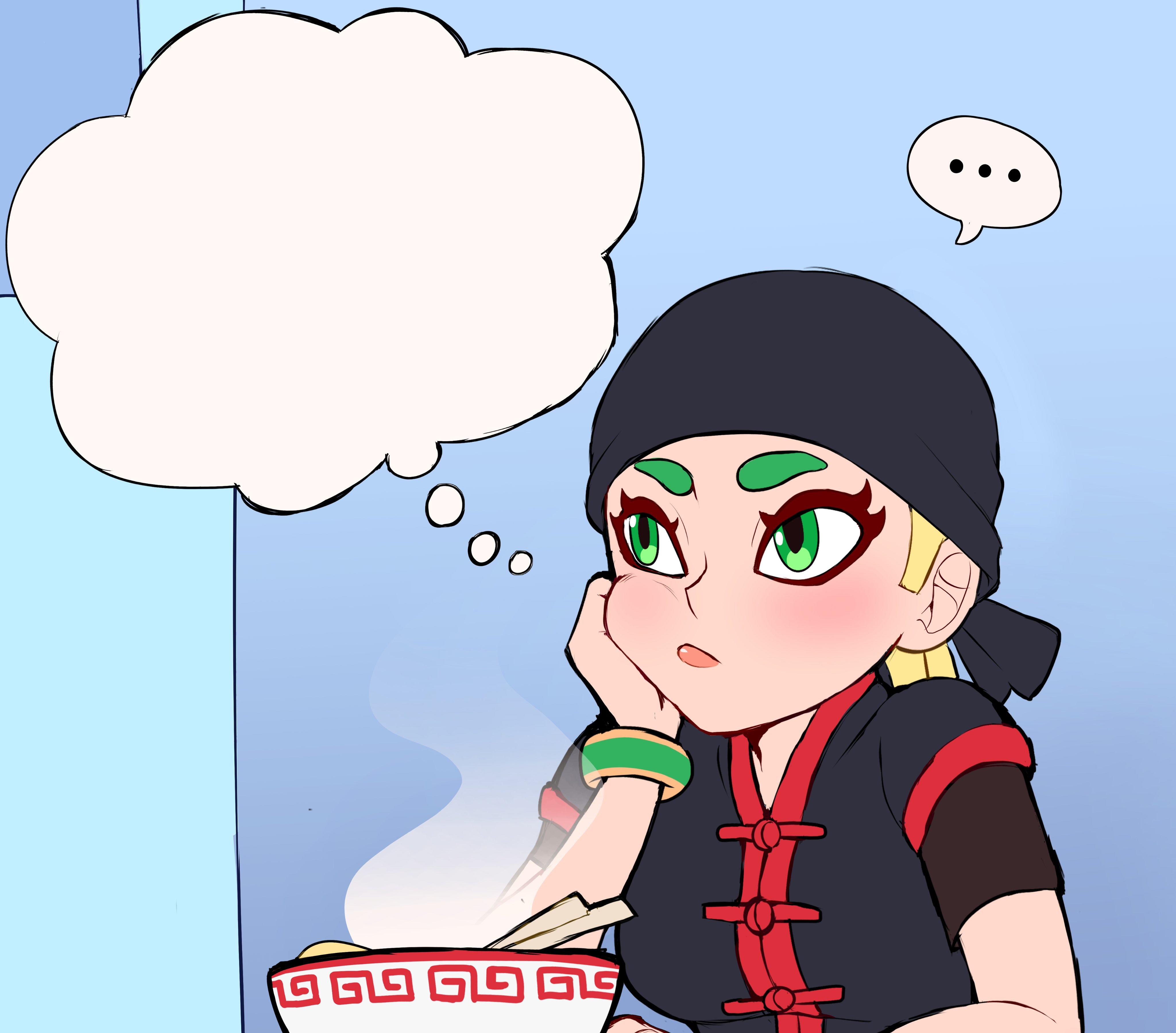 What is she thinking about? 🤔💭 | ARMS | Know Your Meme