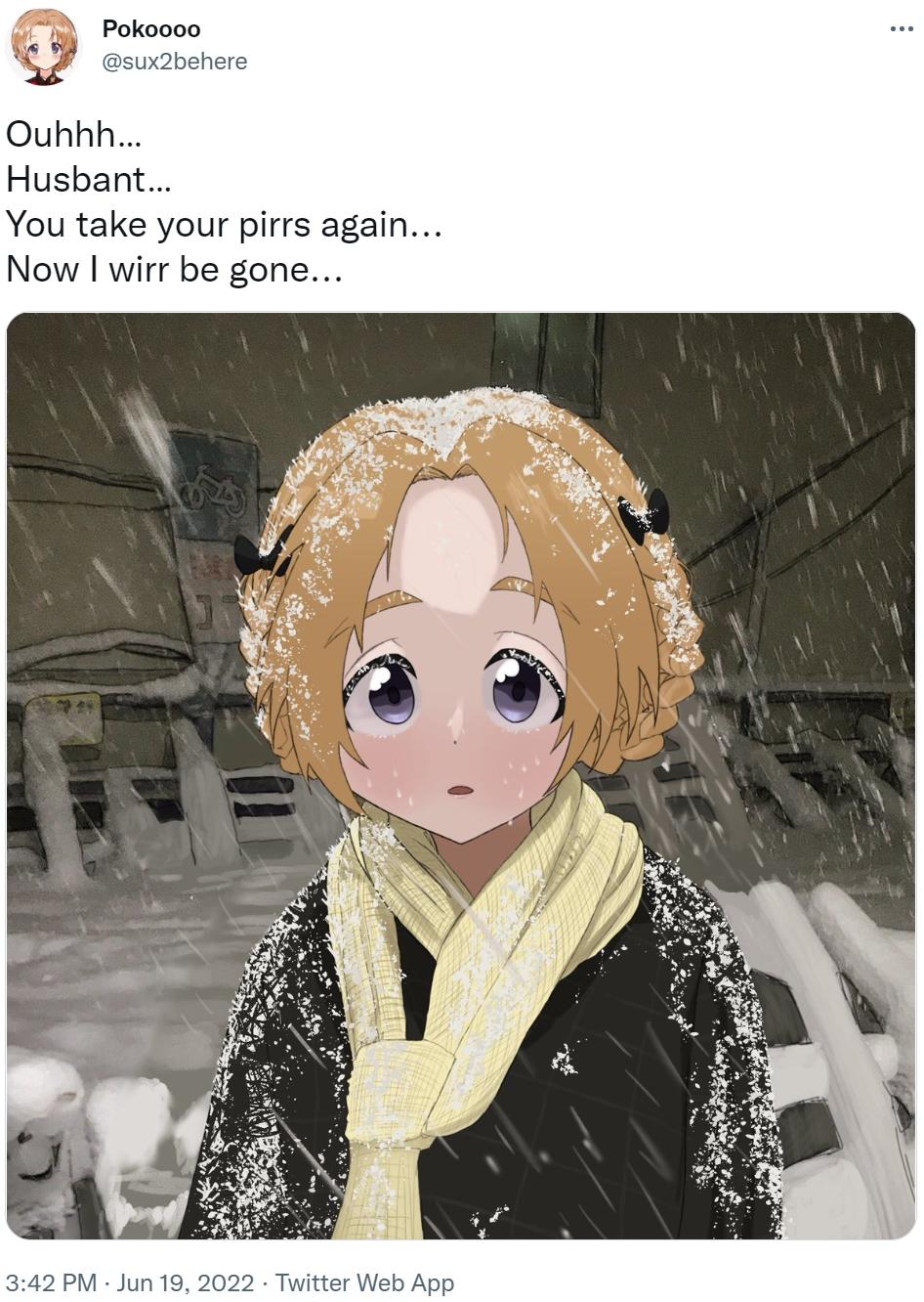 Ouhhh Husbant You Take Your Pirrs Again Now I Wirr Be Gone Ouhhh Husbant Now We