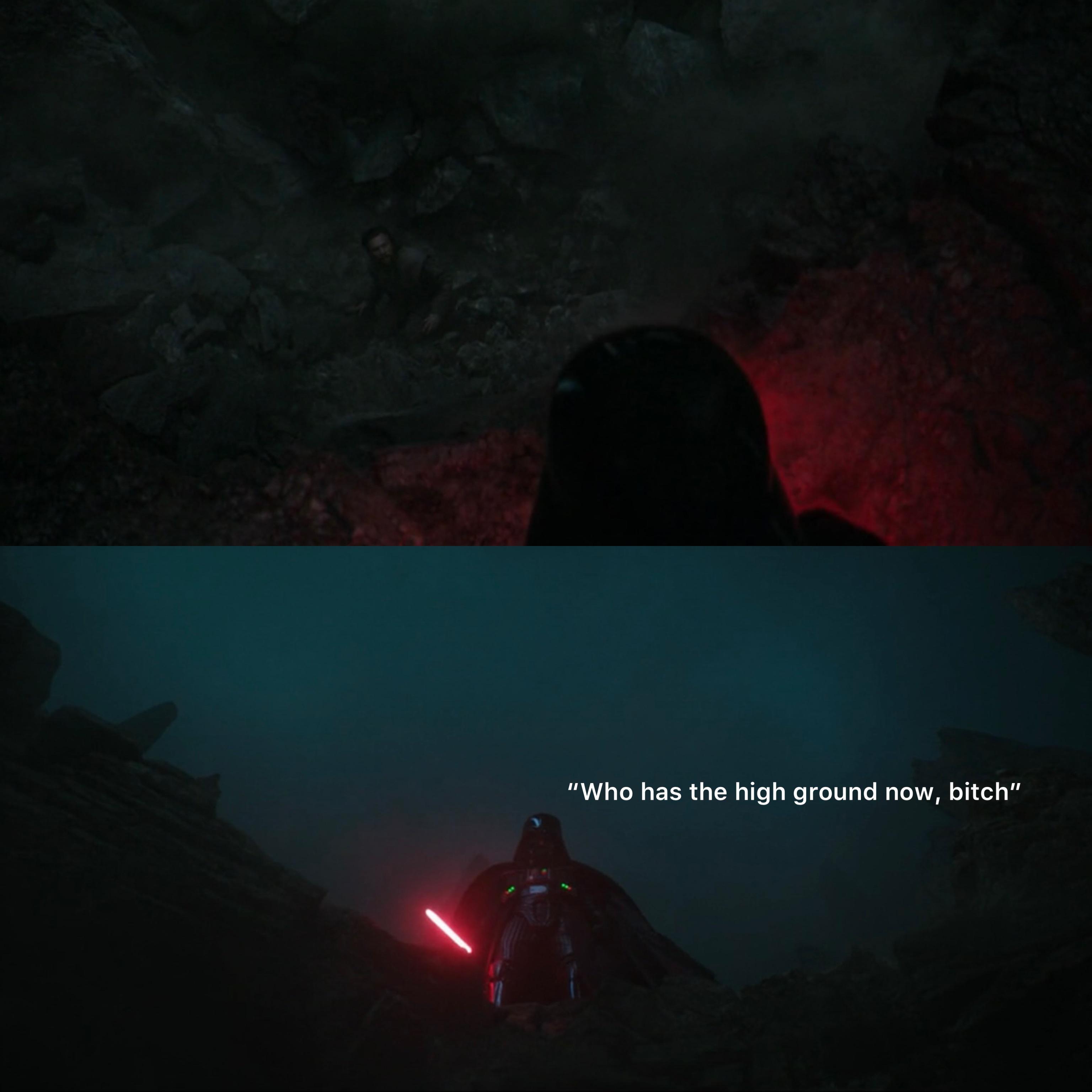 It’s over, I have the high ground! | /r/PrequelMemes | Prequel Memes ...