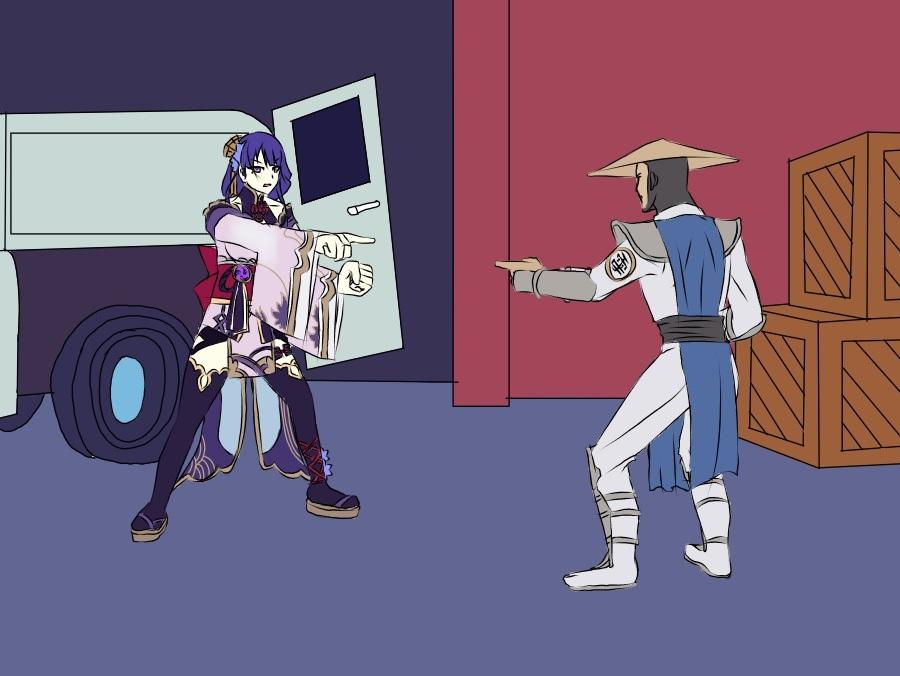 Raiden pointing | Mortal Kombat | Know Your Meme