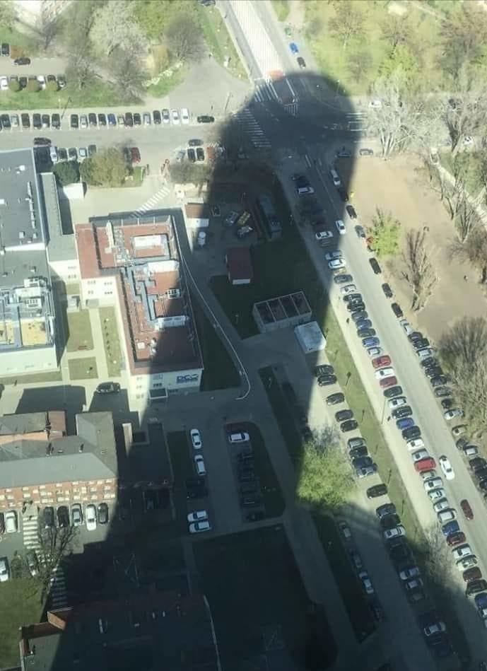 An actual building with a lewd shadow | Penis Shadow | Know Your Meme