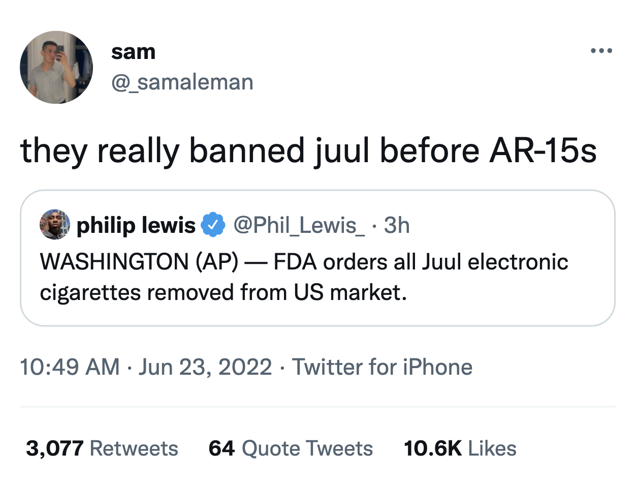 Juul Banned in U.S. | U.S. Ban On Juul | Know Your Meme