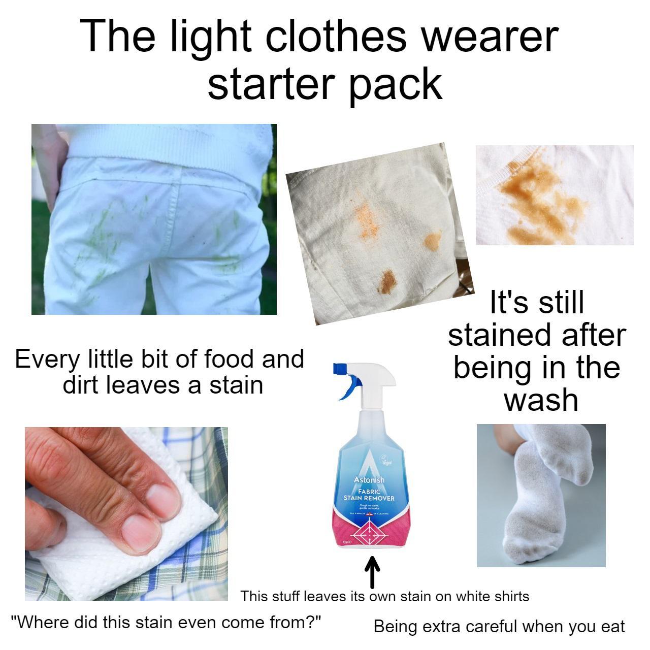 The Light Clothes Wearer Starter Pack | /r/starterpacks | Starter Packs ...