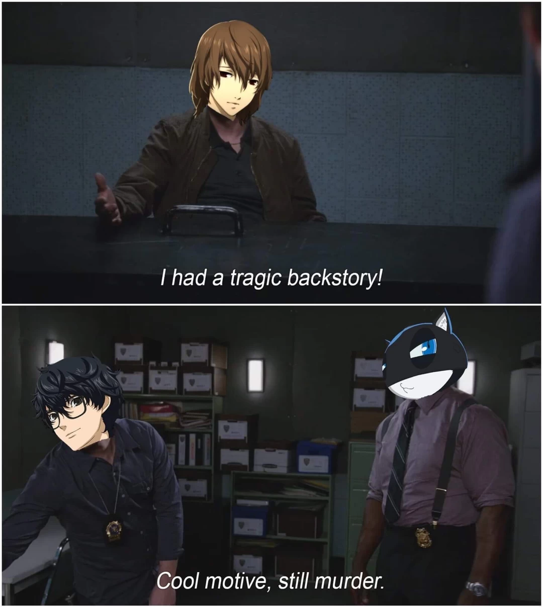 I have a tragic backstory! | Cool Motive, Still Murder | Know Your Meme