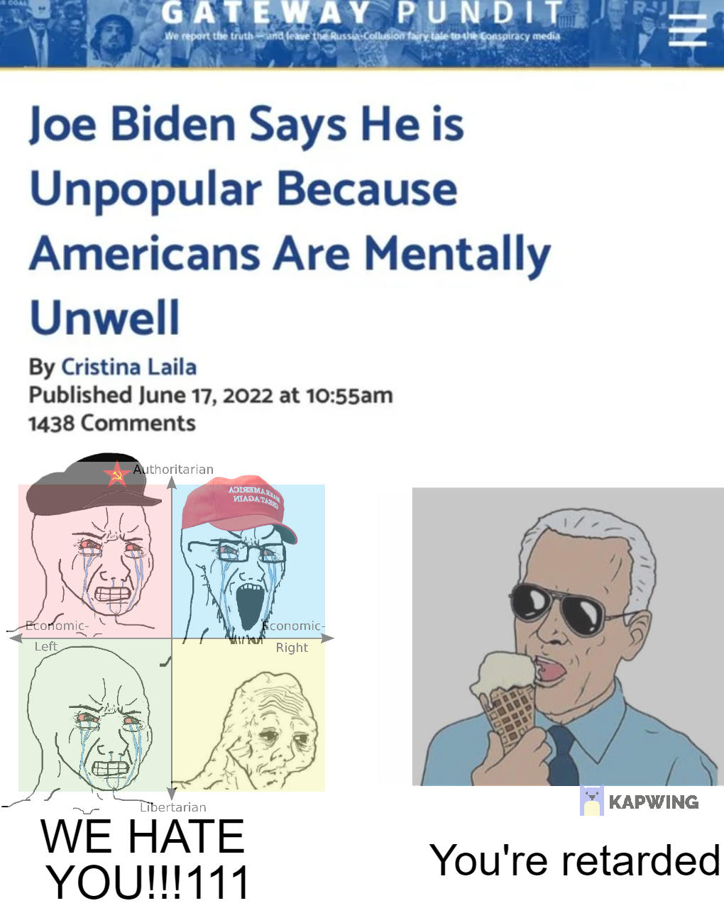 Biden is PCM user? | /r/PoliticalCompassMemes | Political Compass ...