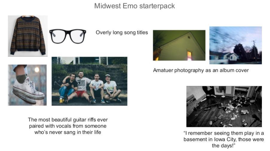 Midwest Emo Starterpack | /r/starterpacks | Starter Packs | Know Your Meme