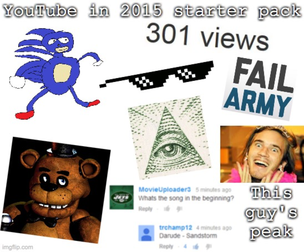 YouTube in 2015 starter pack | /r/starterpacks | Starter Packs | Know ...