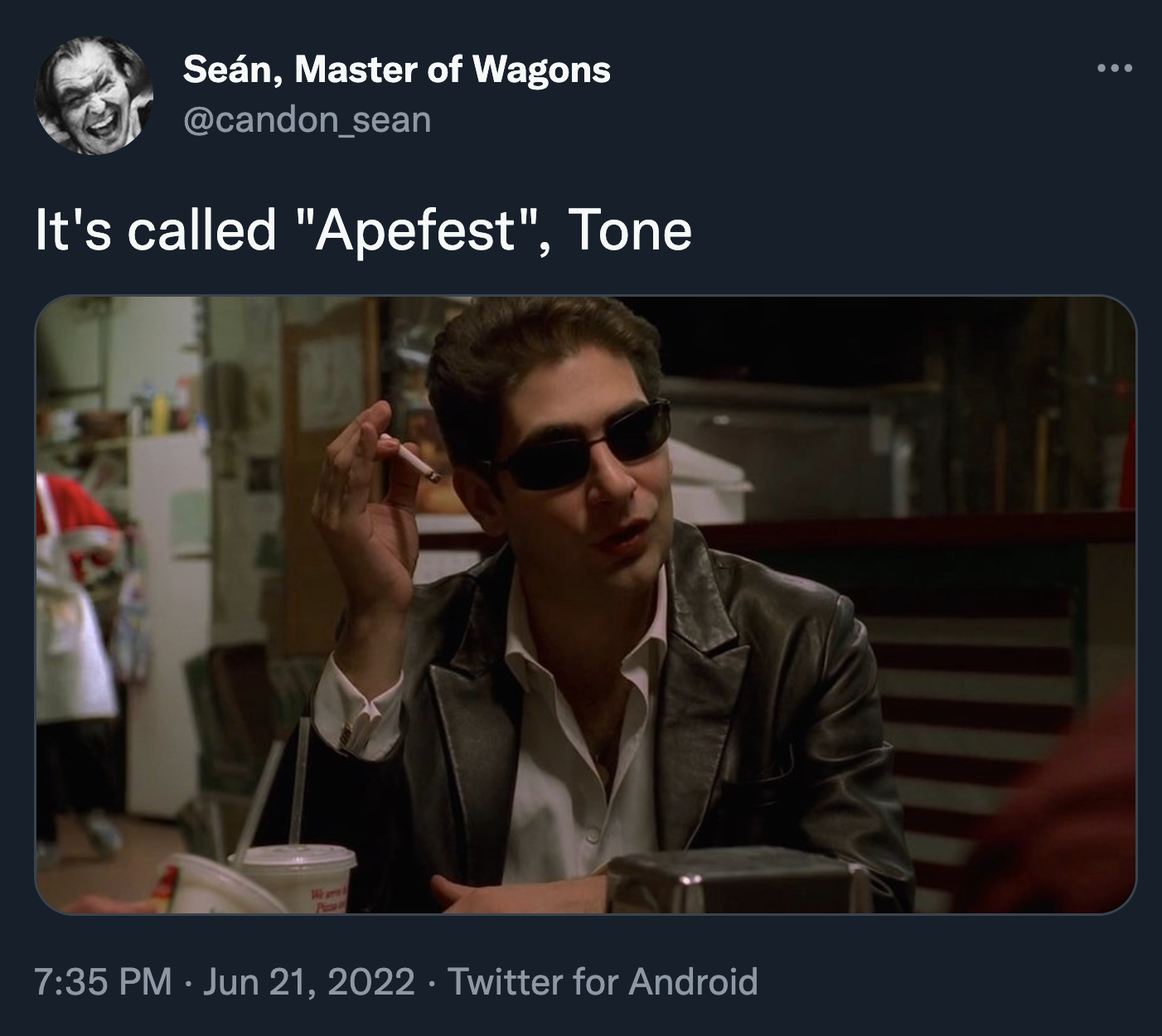 Christopher Moltisanti explains Apefest | Christopher Moltisanti ...