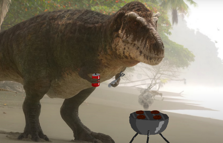 Trex hank grilling | Prehistoric Planet | Know Your Meme