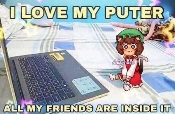 shes literally fr fr | I Love My Puter / I Hate My Puter | Know Your Meme