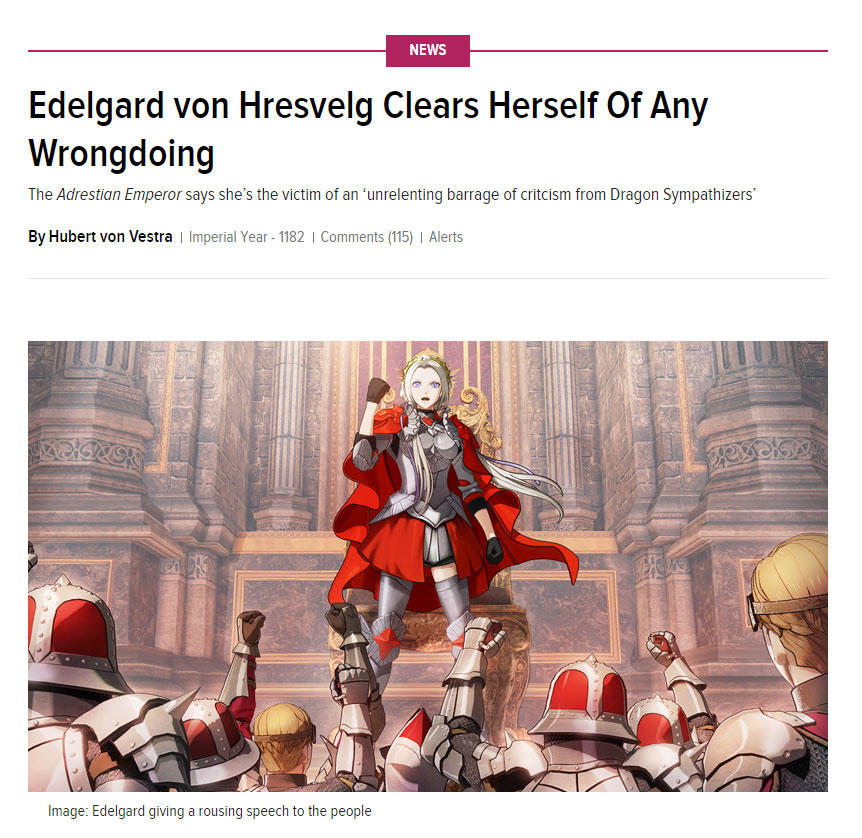 Edelgard von Hresvelg clears herself of any wrongdoing | Fire Emblem ...