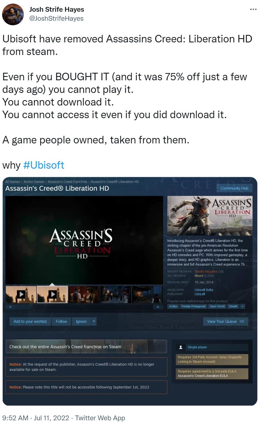 Why, Ubisoft | Ubisoft Game Decommissioning Controversy | Know Your Meme