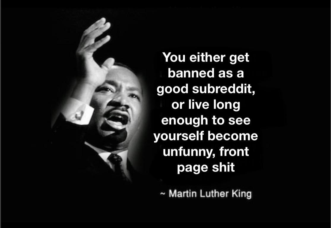 Based MLK quote describes the state of PCM right now | /r ...