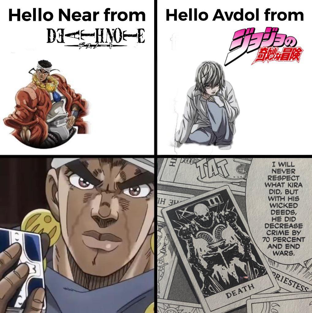 Tarot Card Unity. [Death Note Spoilers] | /r/ShitPostCrusaders/ | JoJo ...